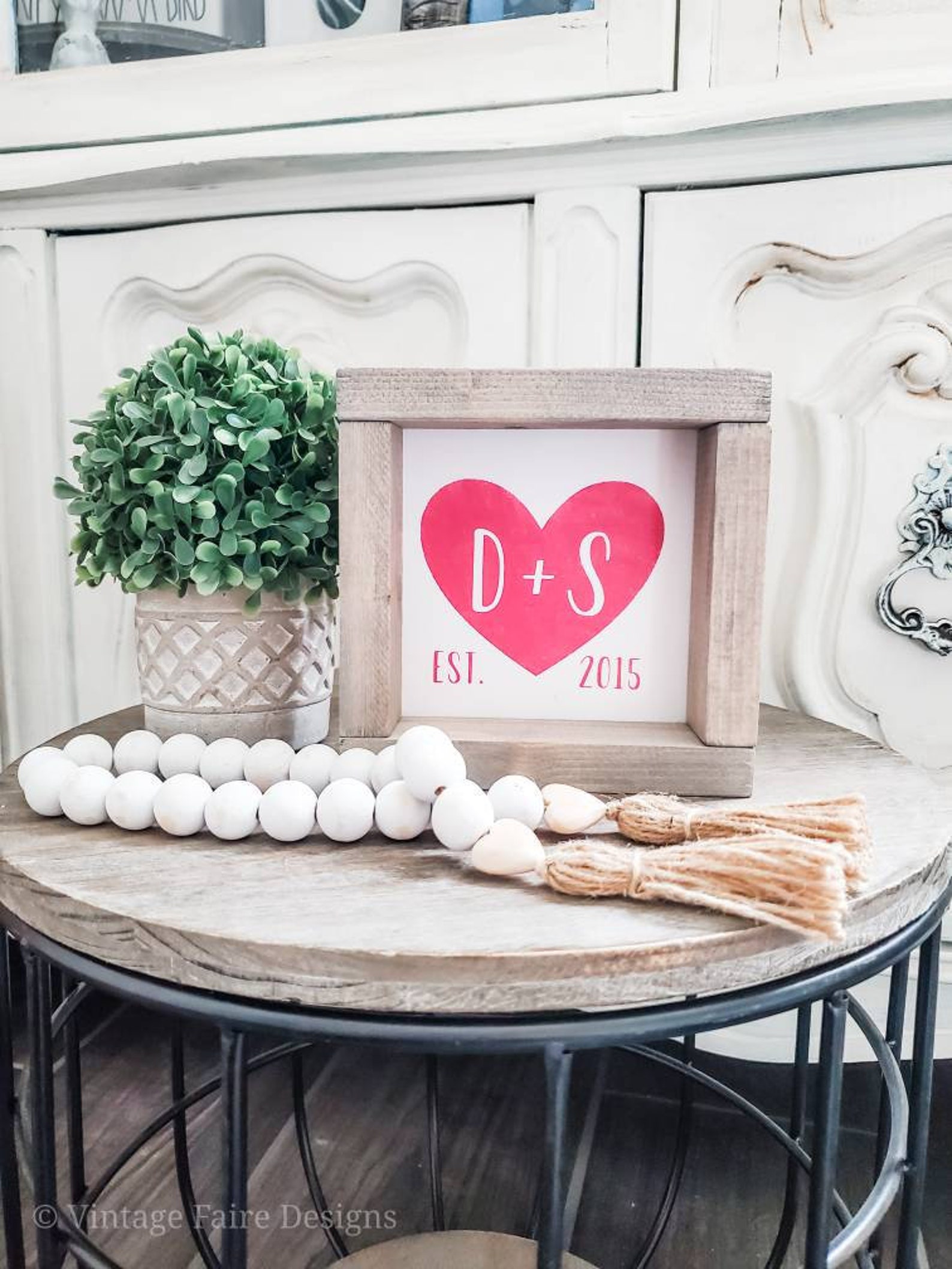 Sweethearts Sign Personalized Gift Framed Heart Sign | Etsy