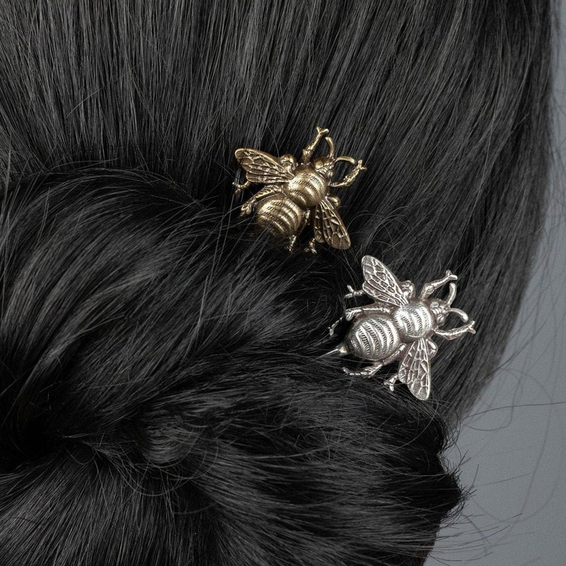 Bee Hair Pins - Etsy