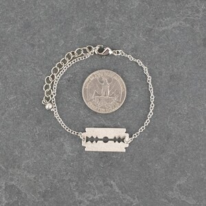 Razor Blade Bracelet, Edgy Jewelry, Punk Rocker Accessory, Cutting ...