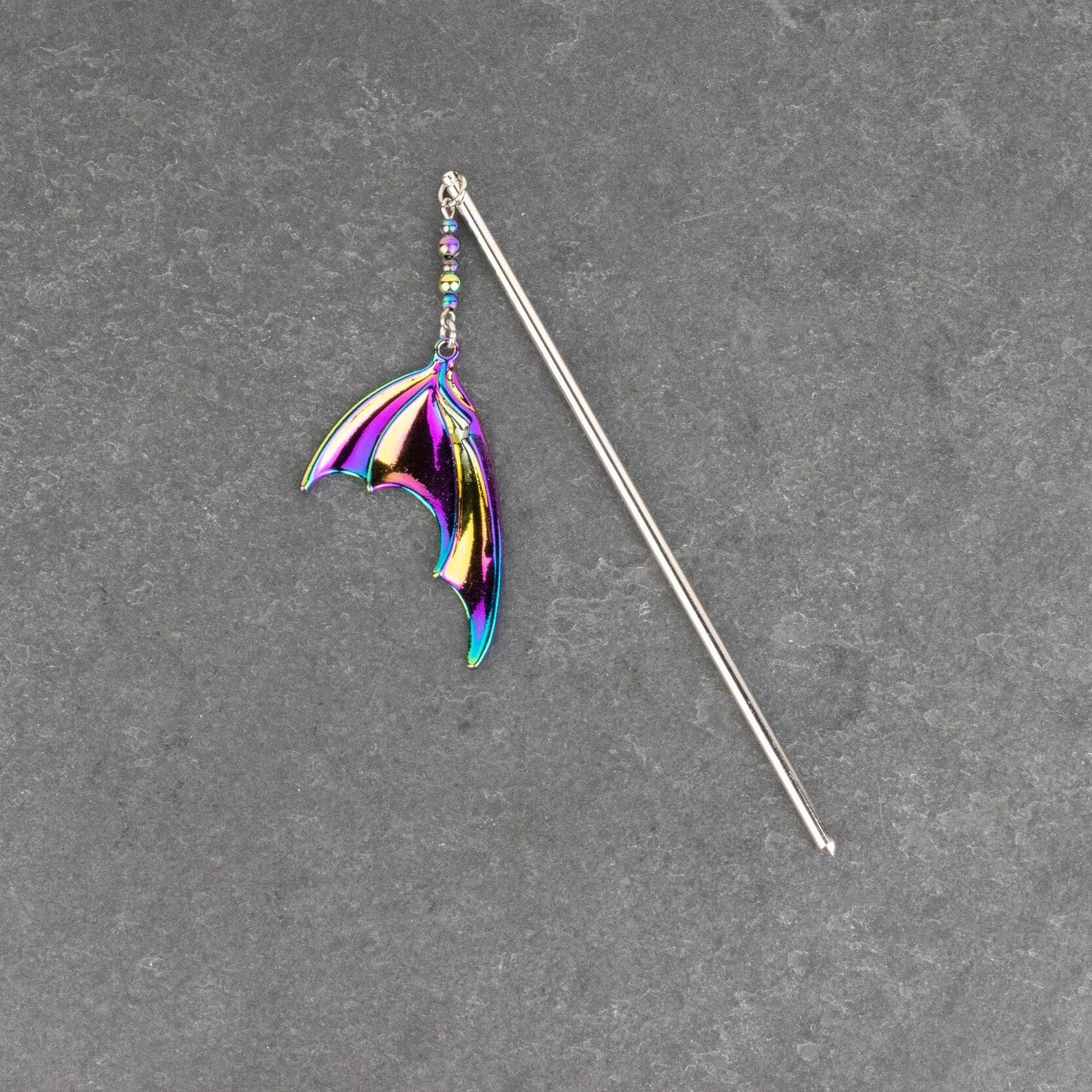 Dragon Wing Hair Stick Bat Wing Hair Pin Oil Slick Hair - Etsy