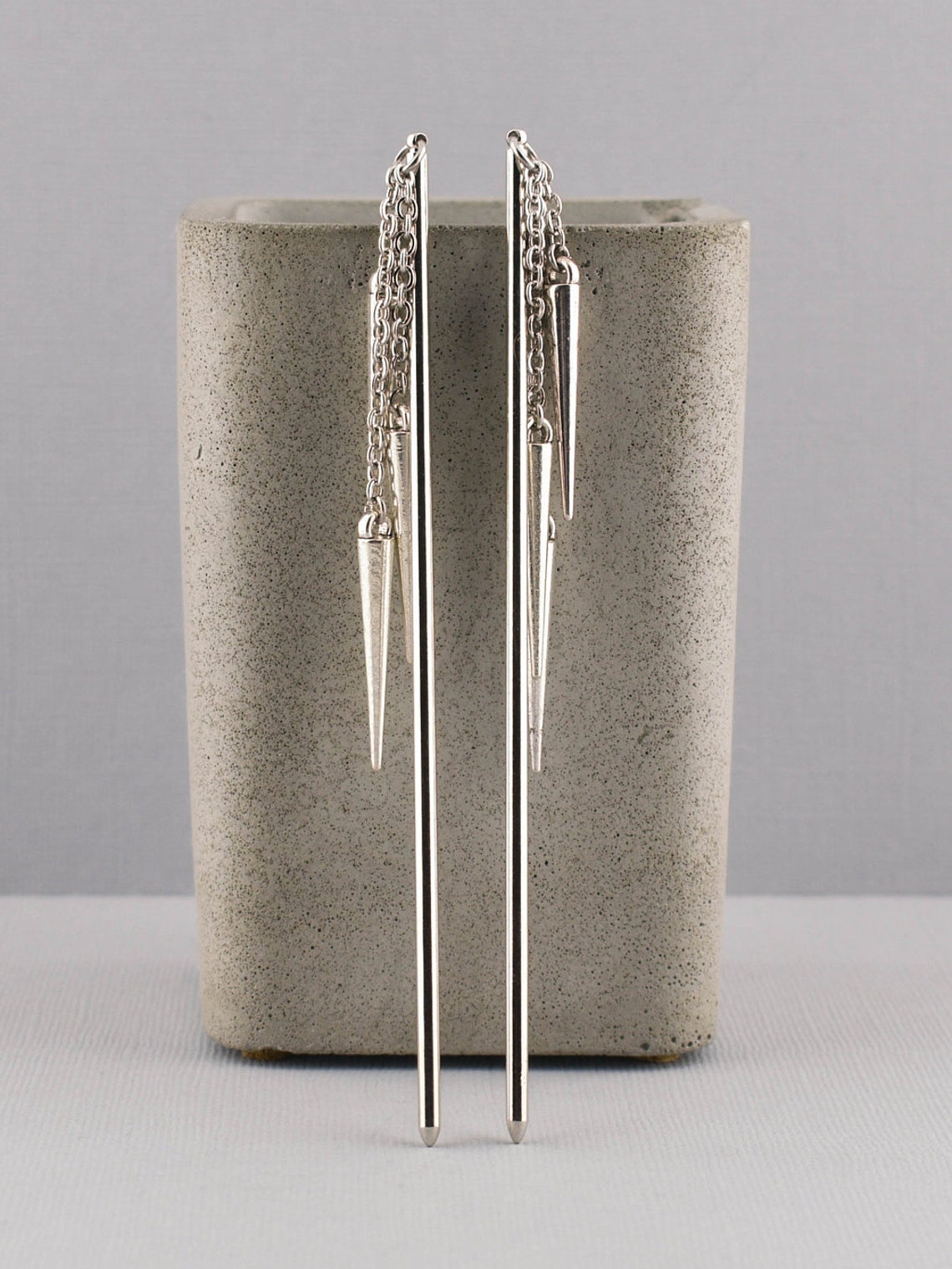 Spike Chain Hair Stick Edgy Hair Accessory Dangle Hair | Etsy