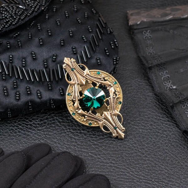 Emerald Green Hair Piece - Etsy