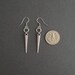 Urban Spike Earrings, Long Silver Dangles, Edgy Punk Gothic Jewelry ...