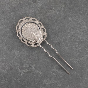 Purple Hair Pin, Amethyst Hair Jewelry, Victorian Wedding, Silver ...