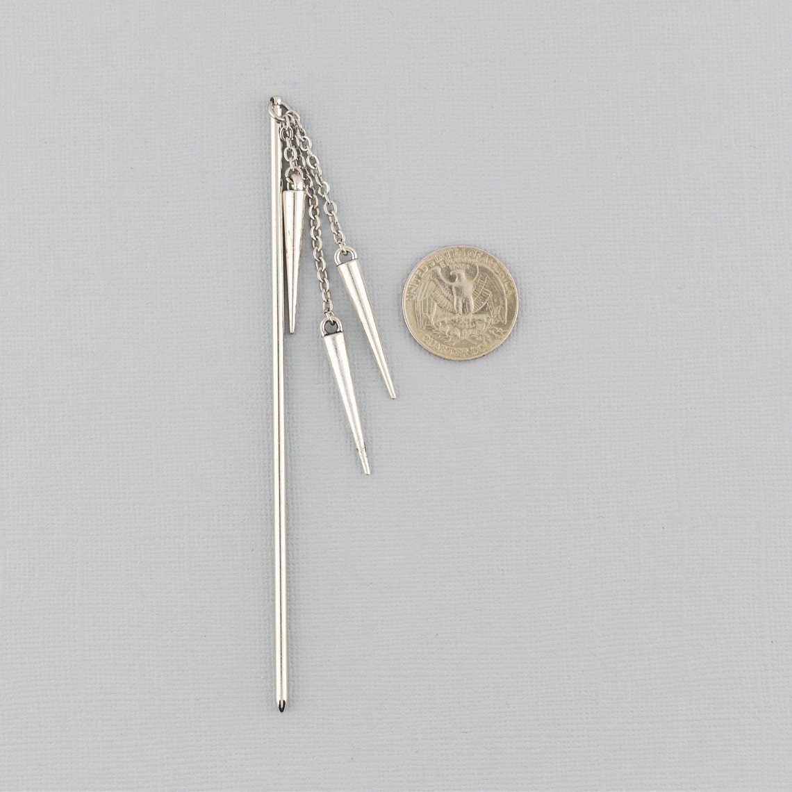 Spike Chain Hair Stick Edgy Hair Accessory Dangle Hair | Etsy