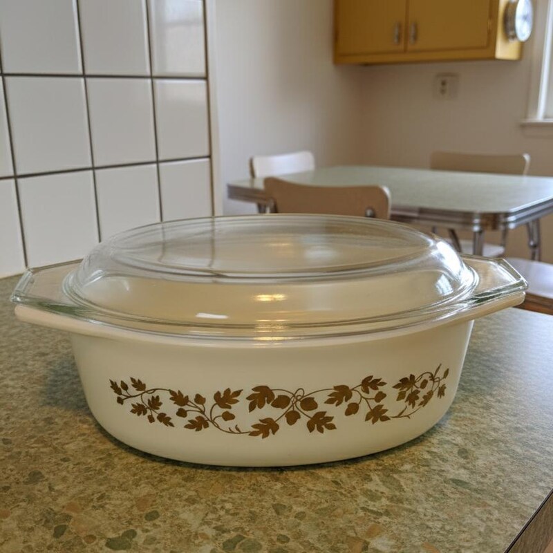 Pyrex Golden Leaf - Etsy
