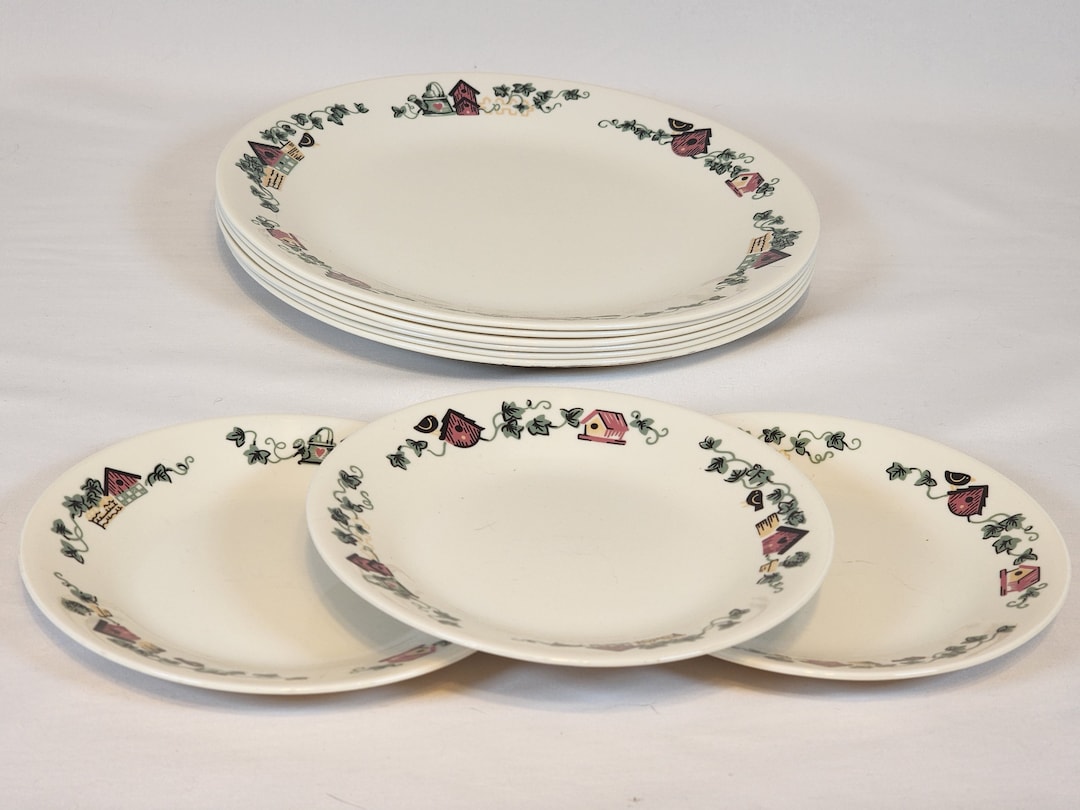 Corelle Birdhouse Plates - Etsy