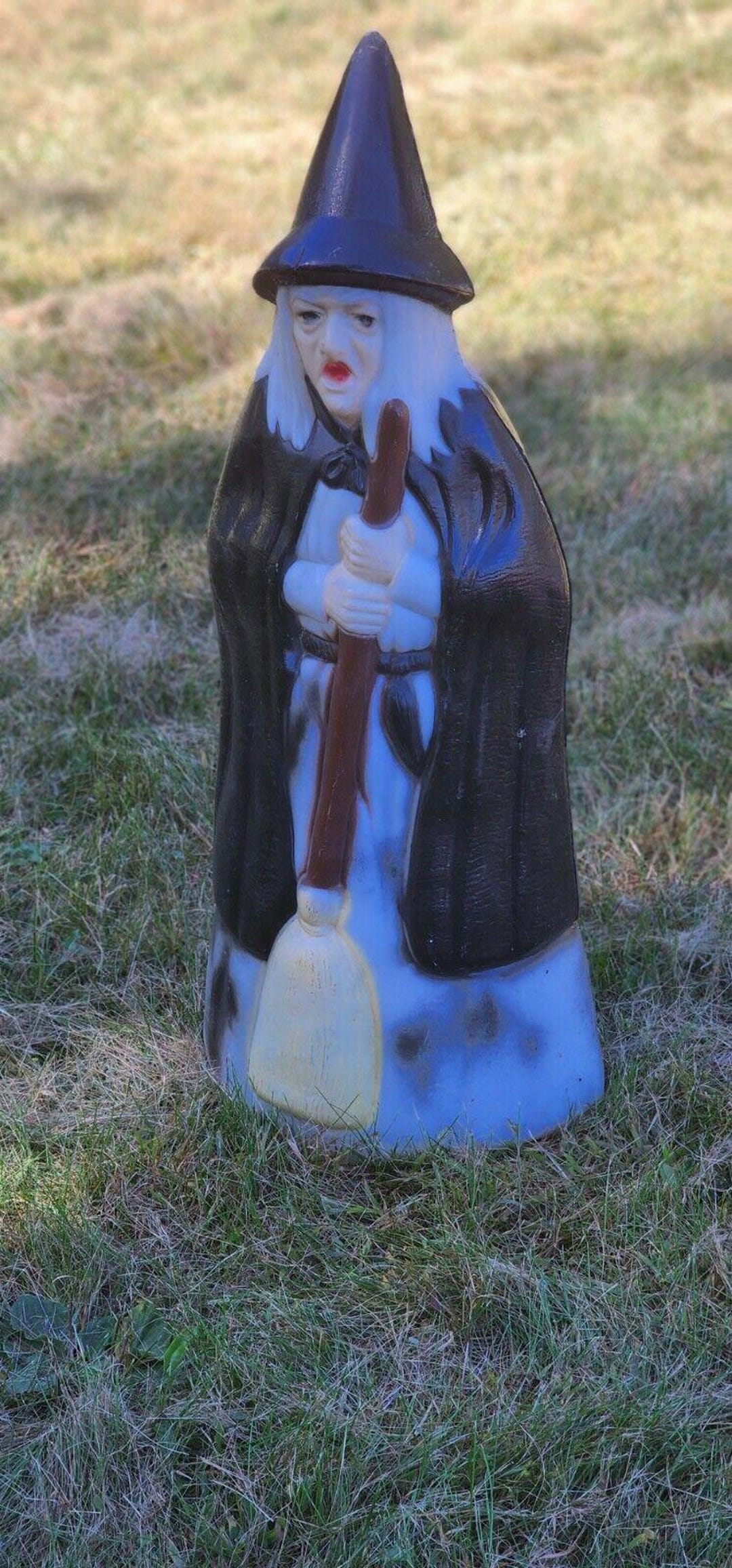 Vintage Witch Garden Statue Halloween Decoration - Etsy