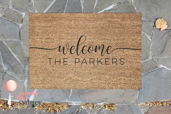 Personalised Welcome Door Mat Custom Door Mat Housewarming - Etsy Australia
