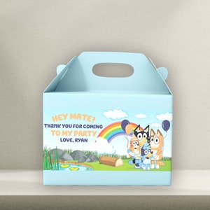 Bluey Invites Bluey Bunting Bluey Gift Box Stickers & Placemats - Etsy