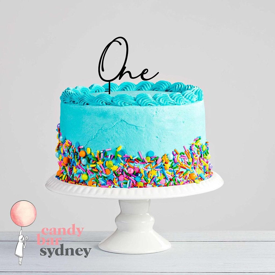 One Birthday Cake Topper First Birthday Cake Topper 1 Birthday Cake
