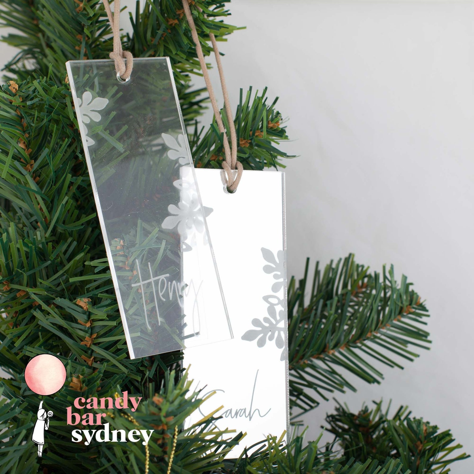 Rectangle Christmas Ornament Christmas Tree Ornaments - Etsy