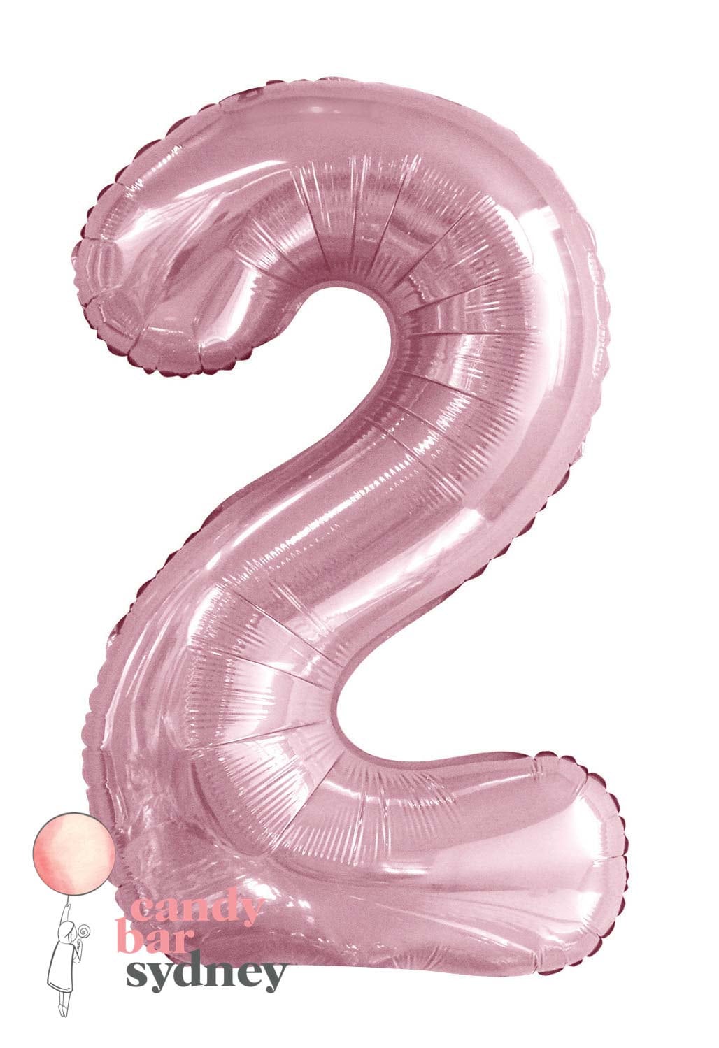 Light Pink Foil Number Balloon 86cm Giant Foil Balloons | Etsy
