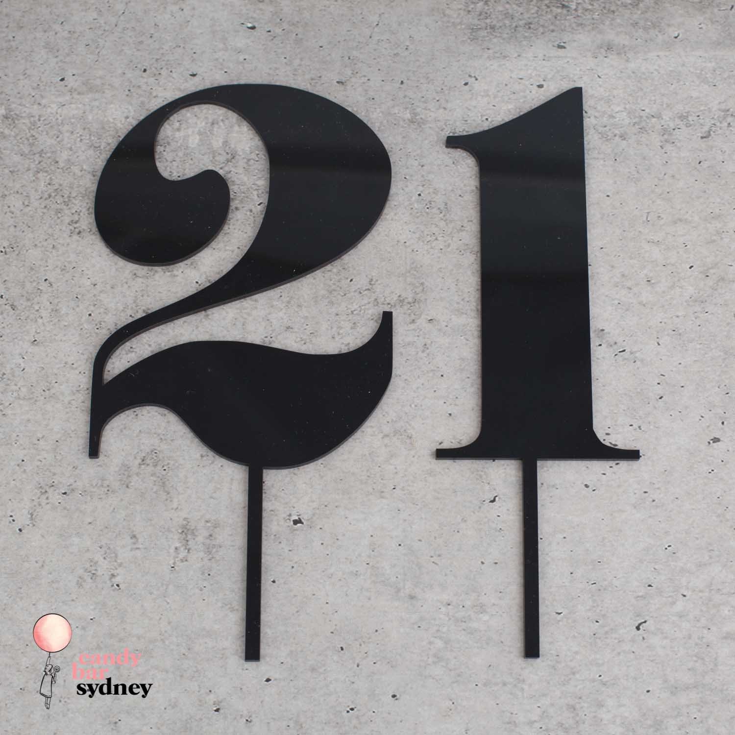 Single Number Cake Topper Birthday Cake Toppers 21 Cake - Etsy Australia