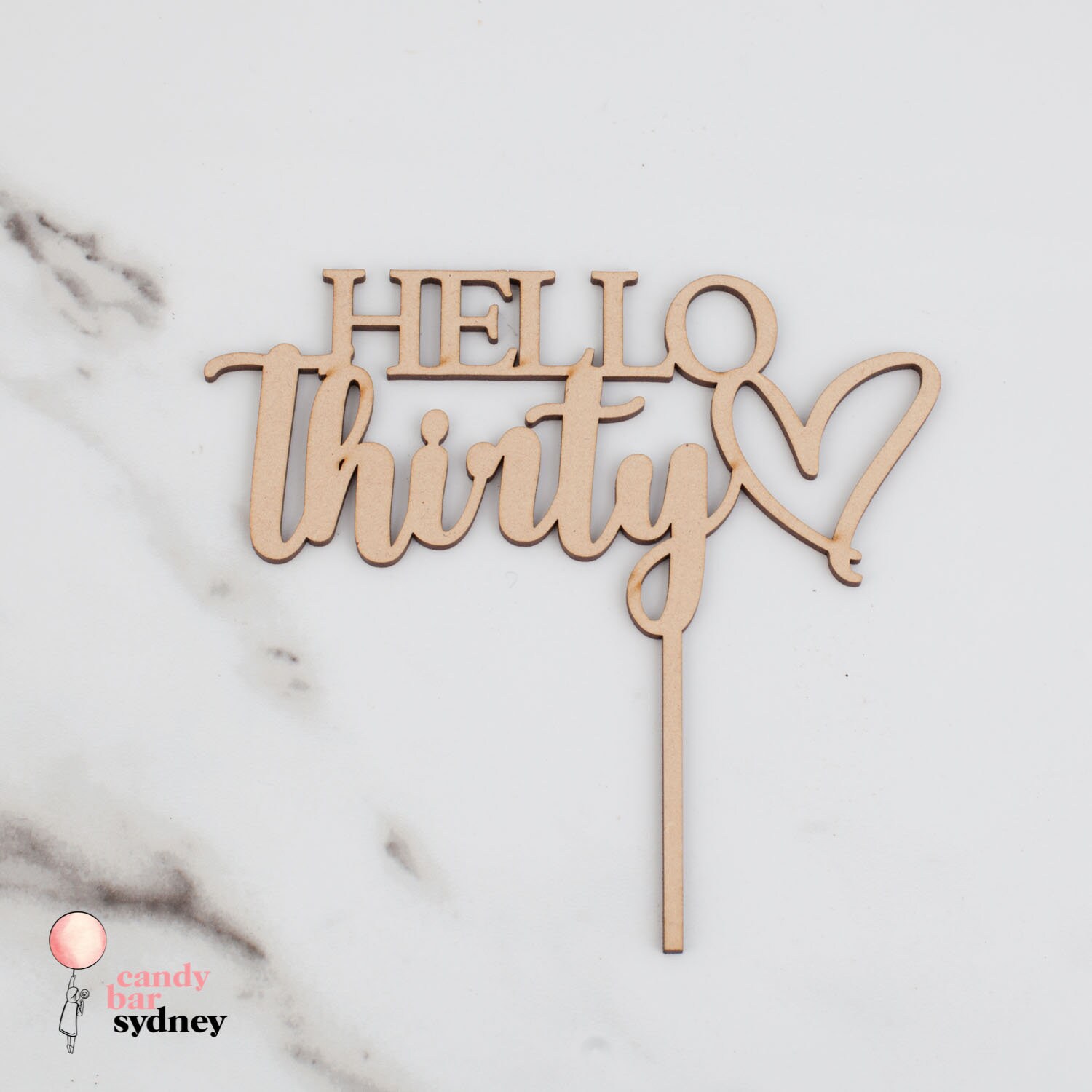 Hello Thirty Birthday Cake Topper 30th Birthday Party - Etsy