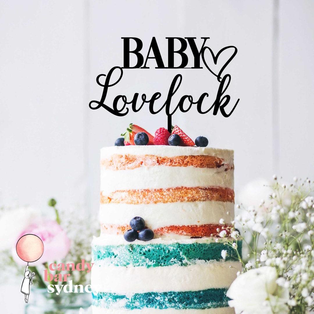 Personalised Baby Shower Cake Topper Style 1 Custom Cake Toppers ...