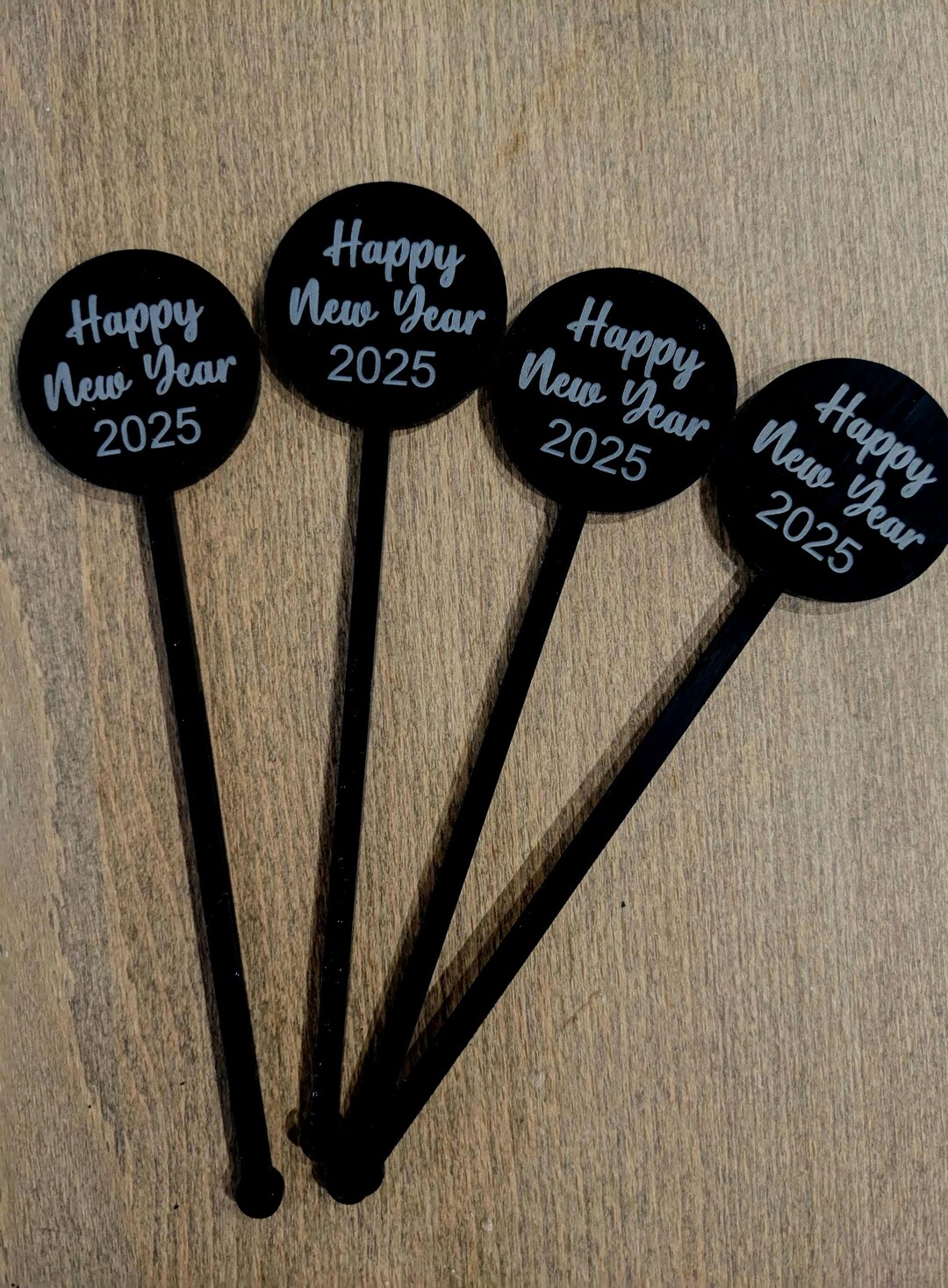 2025 New Years Eve Drink Stirrers, Set of New Year's Eve Drinkswizzle ...