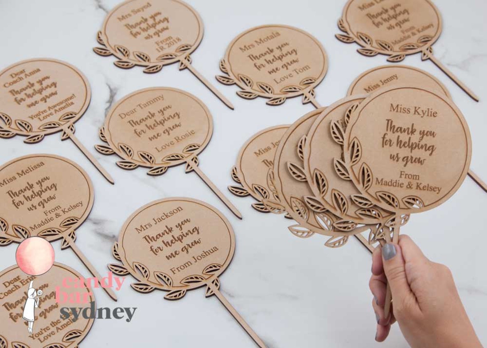 Teacher's Gift Personalised Planter Stick Custom Gifts | Etsy