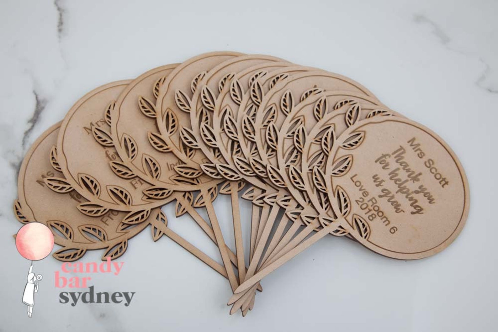 Teacher's Gift Personalised Planter Stick Custom Gifts - Etsy