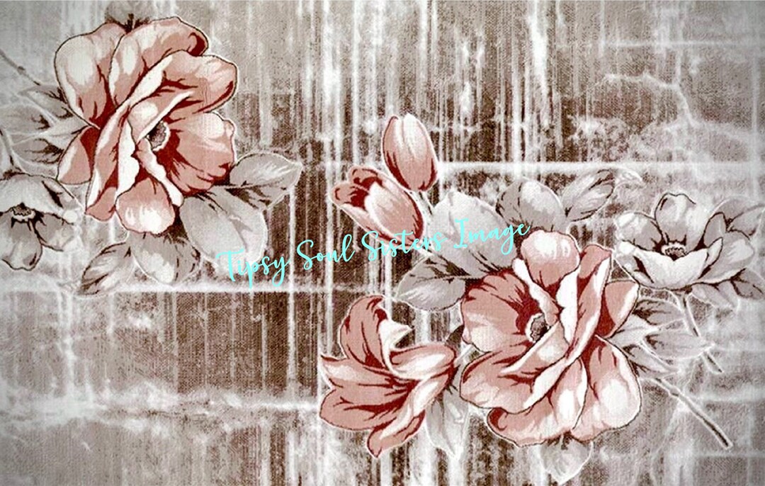 Distressed Antique/vintage Floral Image/background Instant Digital ...
