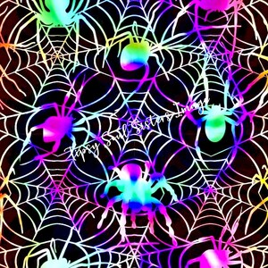 Neon Spider Web With Spiders Image Instant Digital Download - 1-JPG, 1 ...