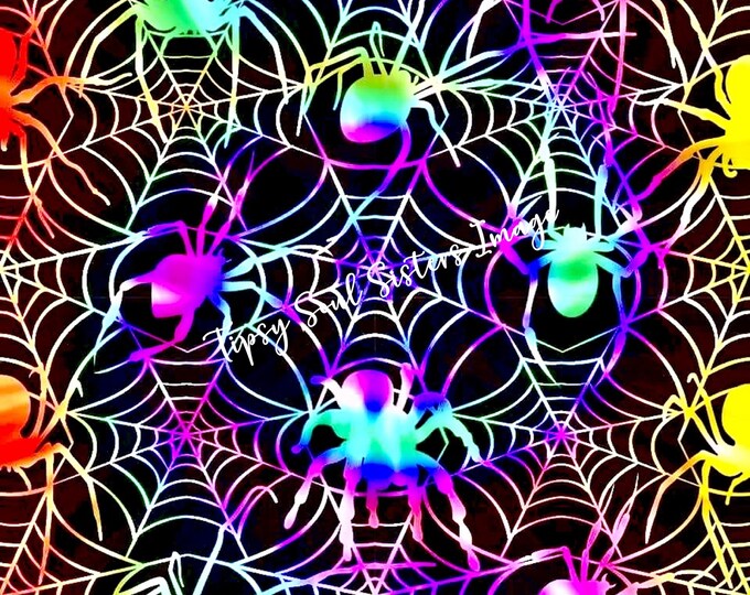 Neon Spider Web With Spiders Image Instant Digital Download - 1-JPG, 1 ...