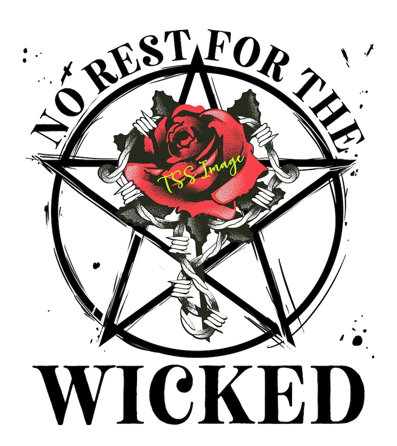 No Rest for the Wicked Graphic Design/image/clip - Etsy