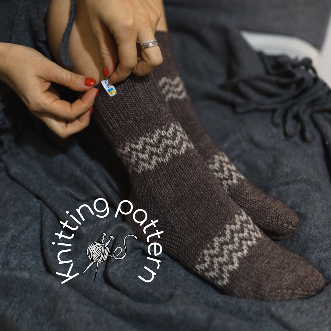 KNITTING PATTERN Knit Socks Pattern Easy Knit Socks Pattern Hygge Socks Pattern Beginner Socks ...