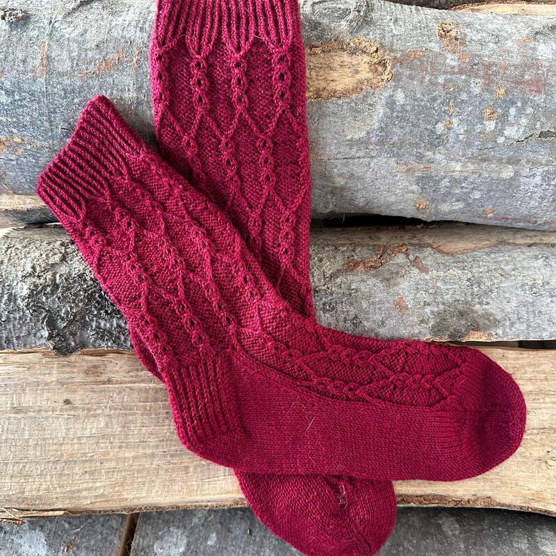 Cable Knit Socks - Etsy
