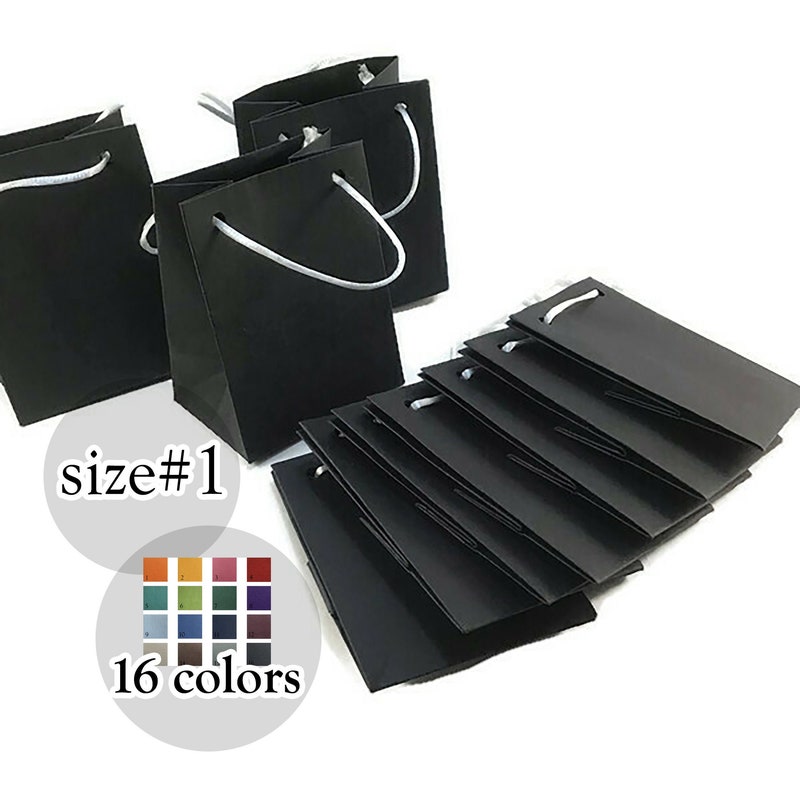 Black Paper Bags - Etsy