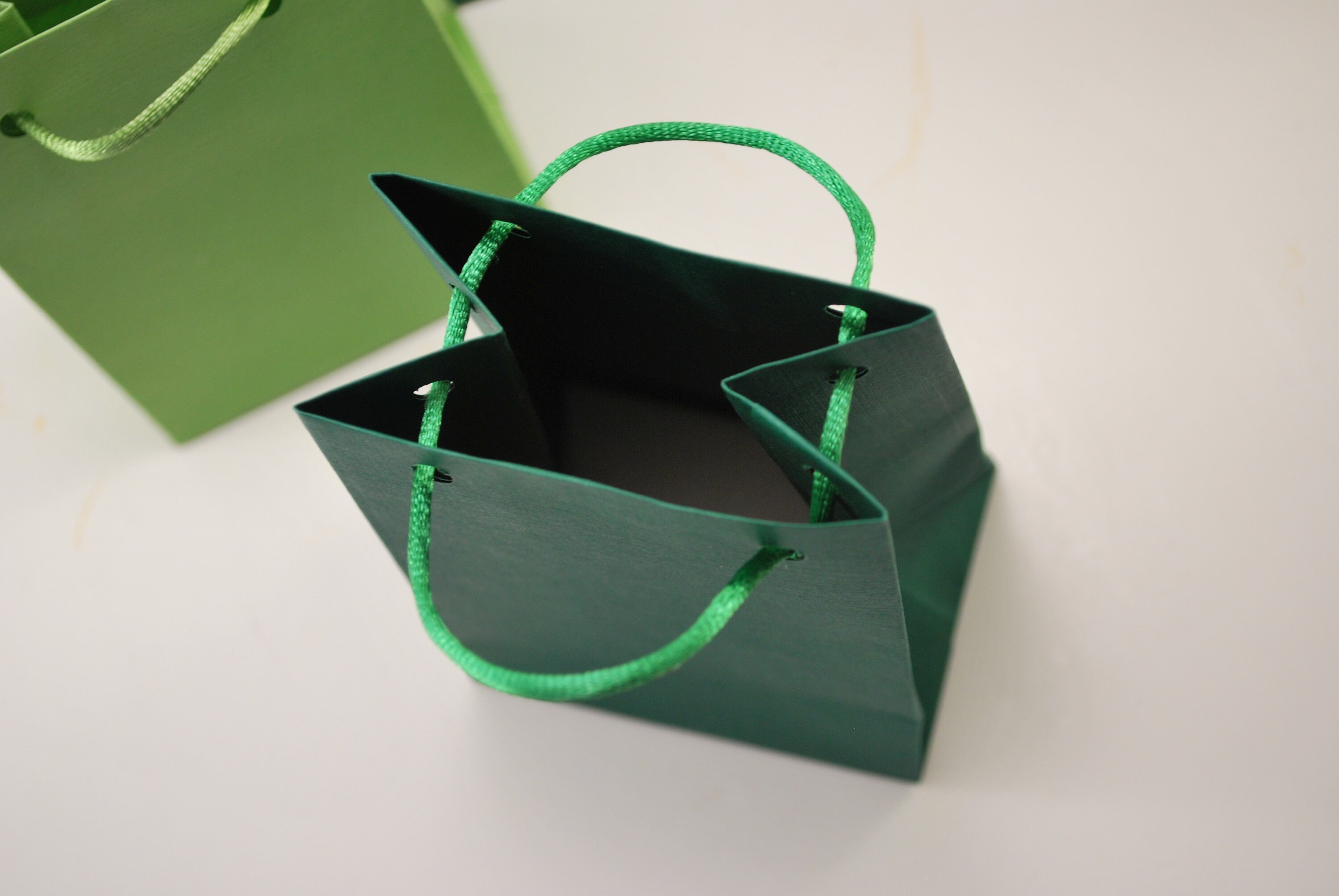 10 Mini Paper Bag With Rope Handles, Matte Paper Party Gift Bags ...
