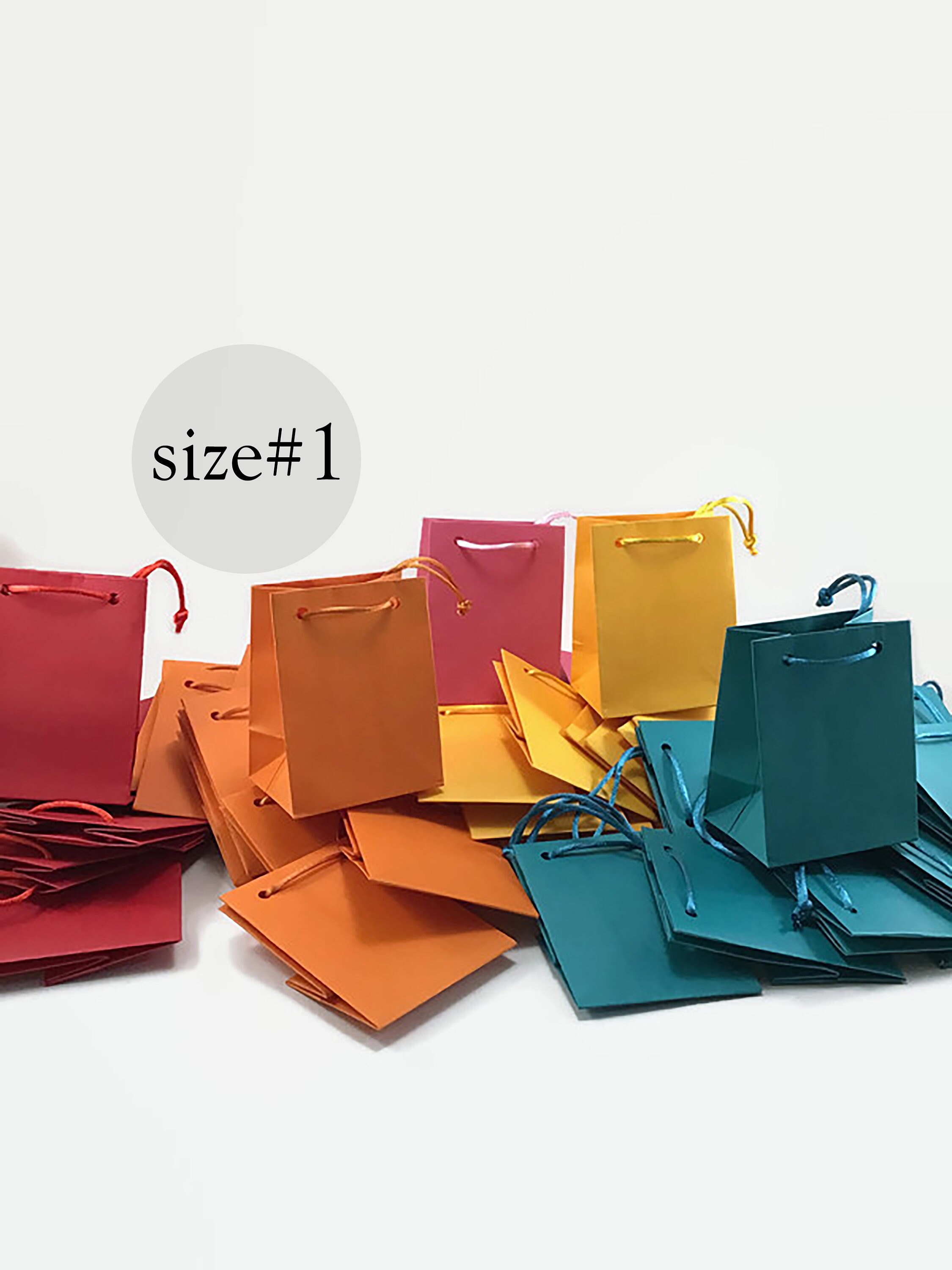 50pcs Mini Paper bags Matte Paper Party Gift Bags candy | Etsy