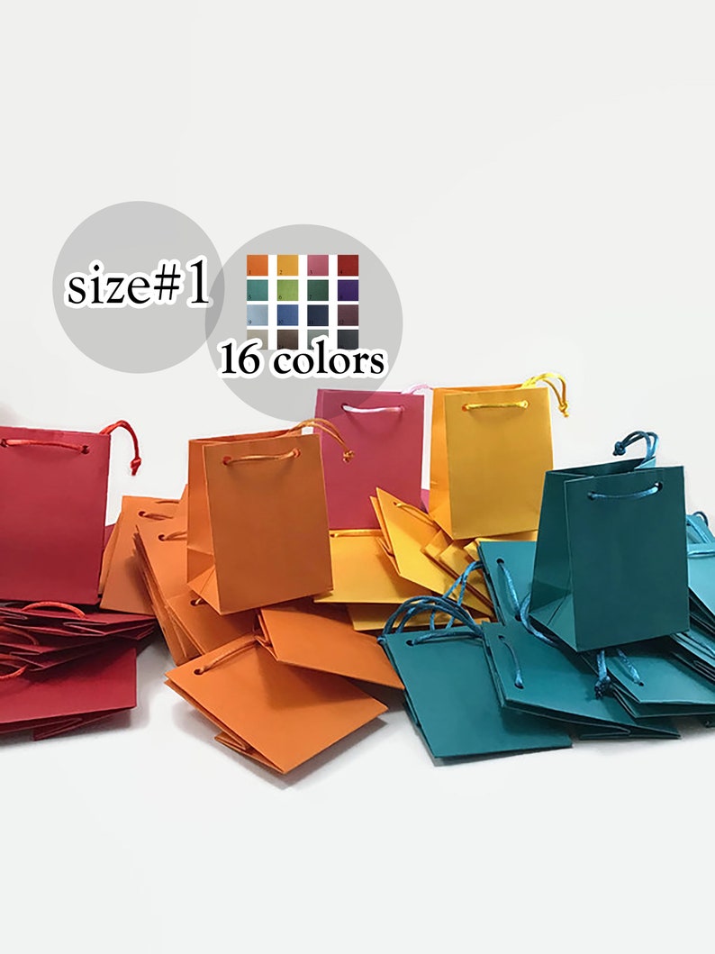 50pcs Mini Paper Bags Matte Paper Party Gift Bags Candy - Etsy