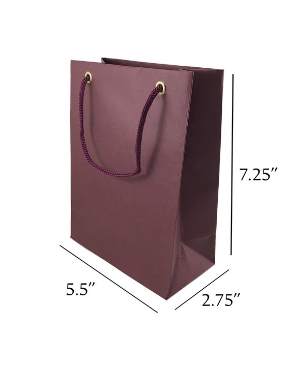 10 Burgundy Paper Bags With Rope Handles Small Paper Party Bags Wedding Baby Shower Birthday Gift Bags Red Beige 16 Colors Etsy UK
