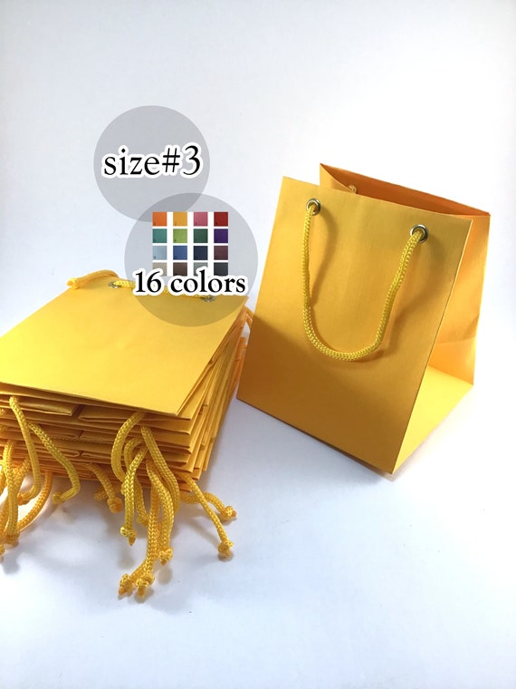10 Pcs Yellow Gift Bags Easter Favor Bags Cub Size Luxury Paper Bags Matte Paper Party Favor Bags Designer Paper Gift Bag Etsy Ireland