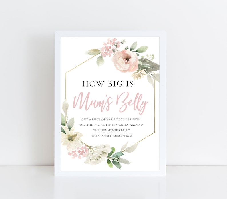 Dusty Pink Pacifier Hunt Baby Shower Sign Pacifier Game | Etsy