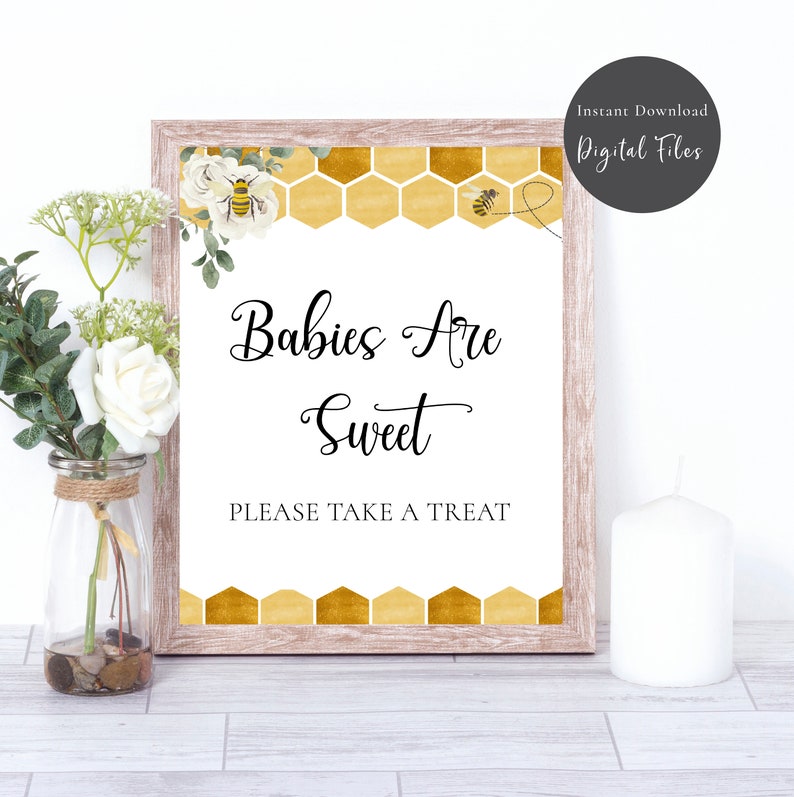 Babies Are Sweet Sign Take A Treat Sign Dessert Table Sign - Etsy
