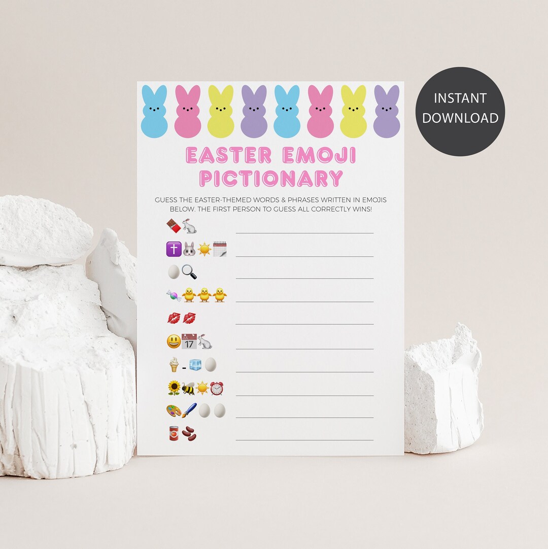 Easter Pictionary, Easter Emoji Game, Easter Trivia Game, Family Easter ...