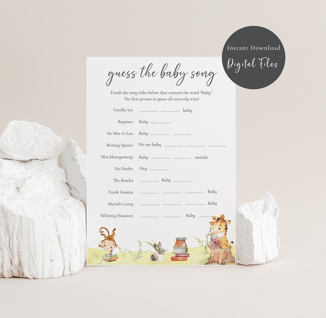 Guess the Song Game, Baby Music Match, Name That Baby Song, Storybook ...