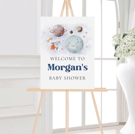 Editable Space Welcome Sign Moon Welcome Sign Outer Space - Etsy