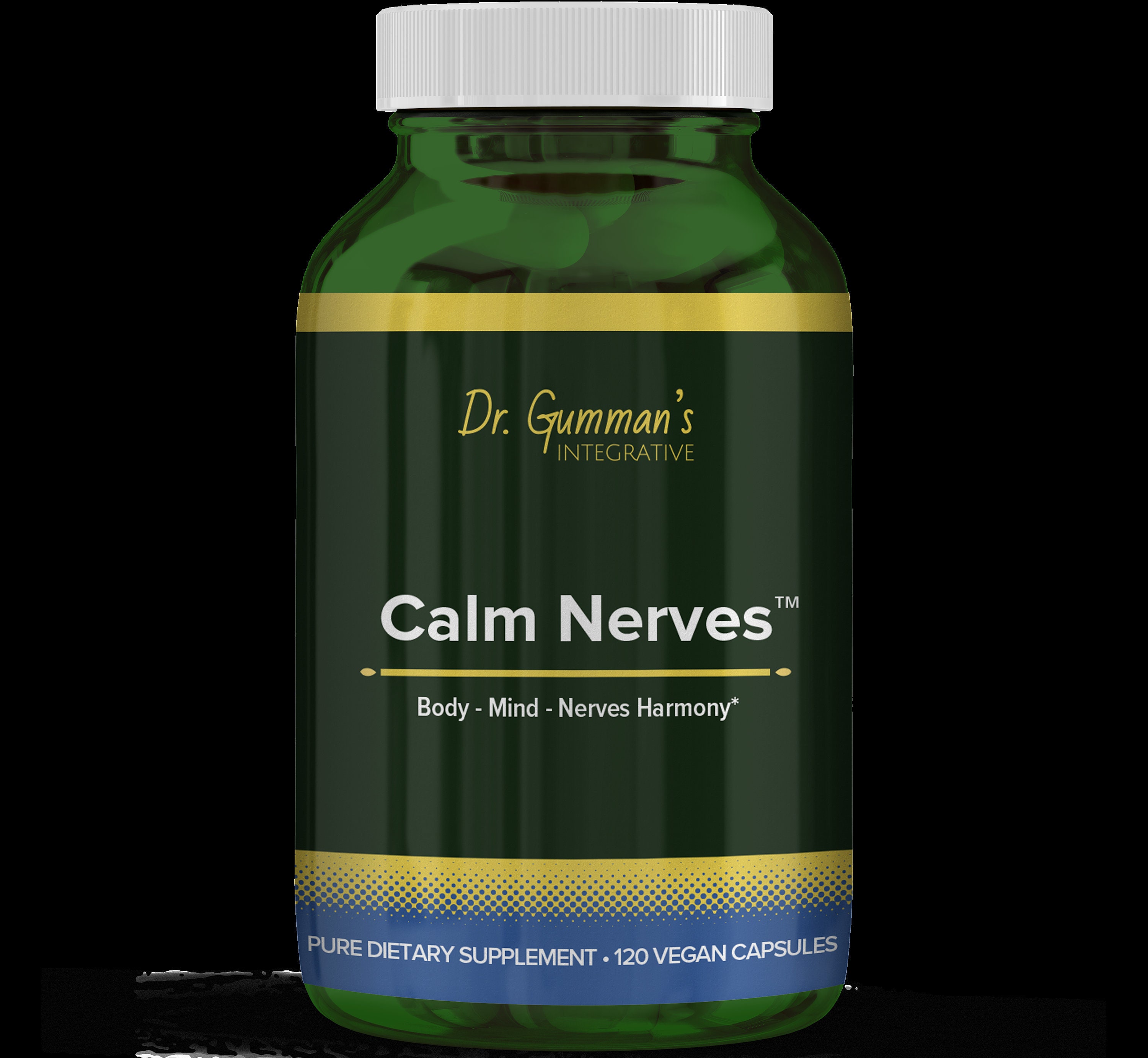 Calm Nerves, Body-mind-nerve Harmony, 120 Vegan Capsules, Dr Gumman's Integrative Line of ...