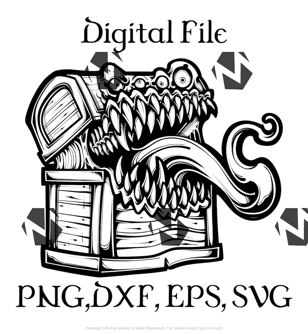 Mimic Svg, Mimic Shirt, D20 Svg, D20 Shirt, D&D Svg, Dungeons and ...