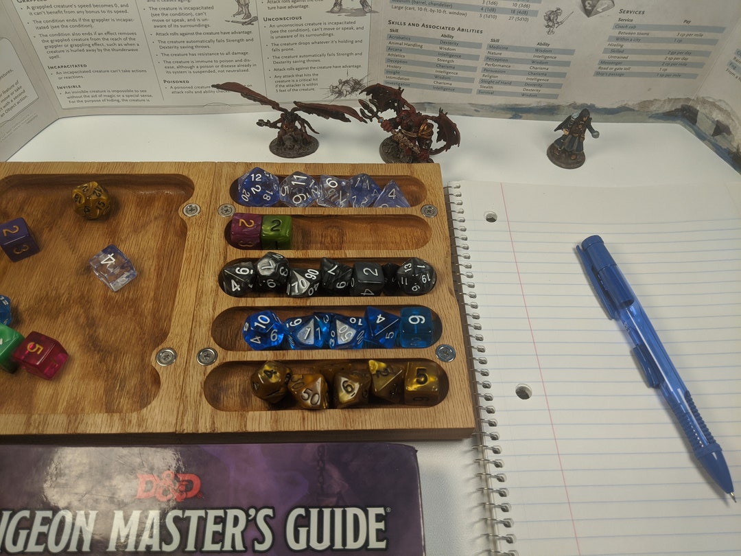 Master's Crypt • Dice Tray • Dice Storage • Tabletop Game • Solid Wood ...