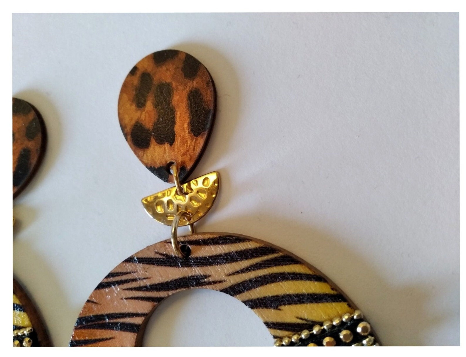 Big Hoop African Print Earrings African Earrings Big - Etsy