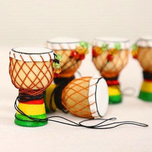 Miniature African Drum Musical Instrument Model Dollhouse Miniatures ...