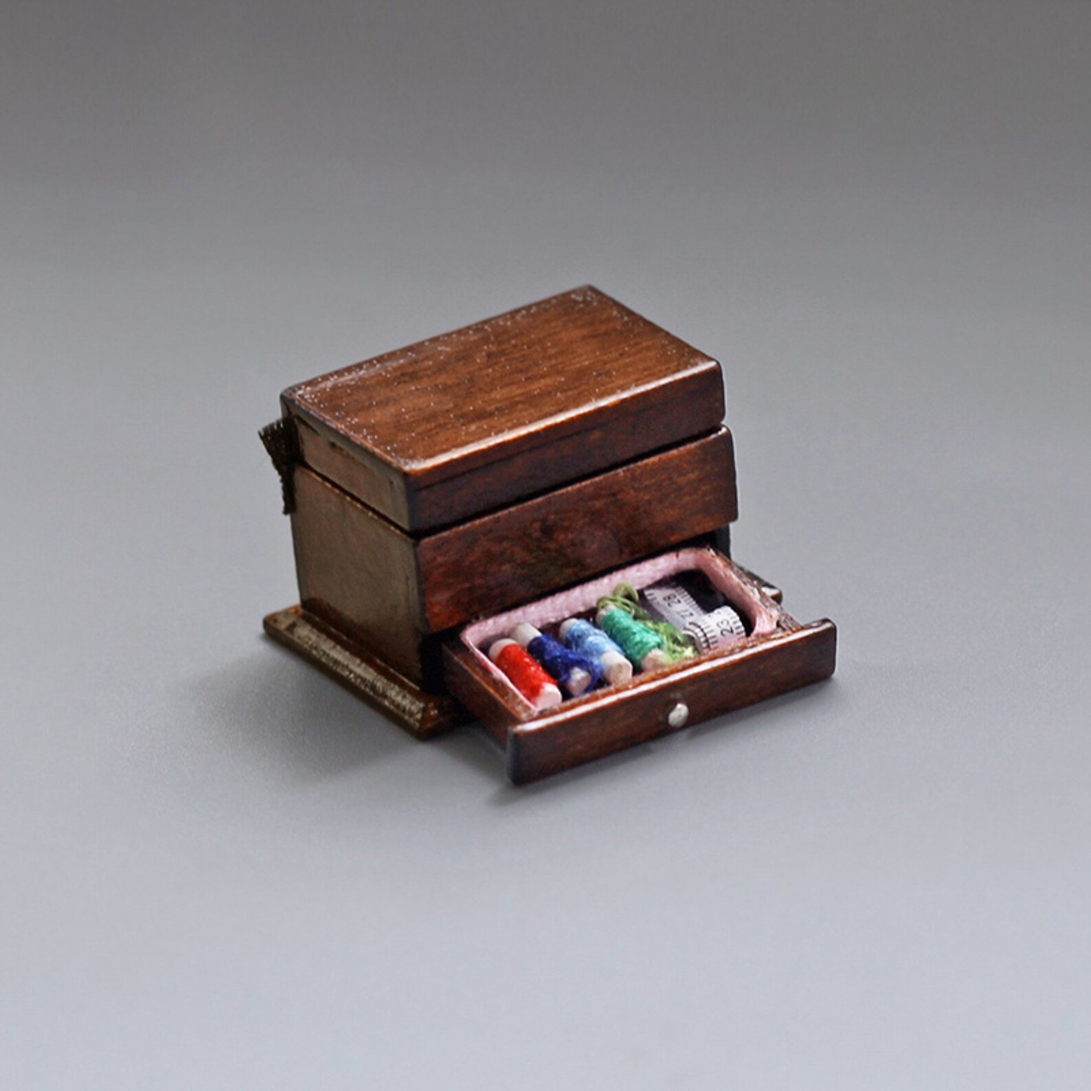 Miniature Sewing Box Miniatures Dollhouse Miniatures Diorama Miniatures ...
