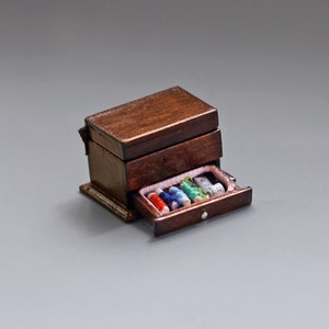 Miniature Sewing Box Miniatures Dollhouse Miniatures Diorama Miniatures ...