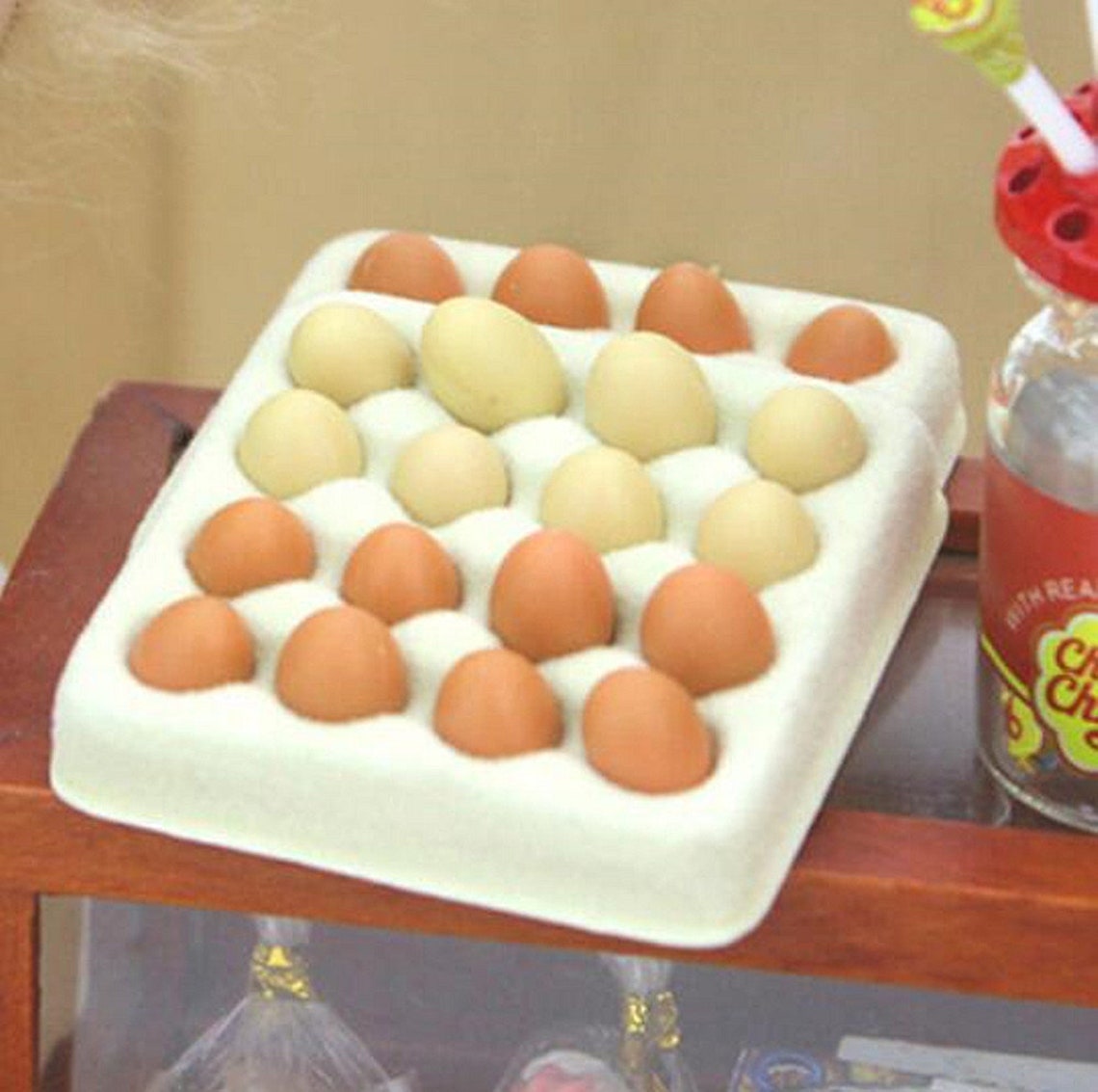 Miniature Eggs Set Miniature Food Dollhouse Miniatures Diorama ...