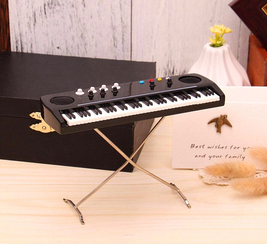 Miniature Keyboard Model Musical Instrument BJD Furniture Miniatures ...