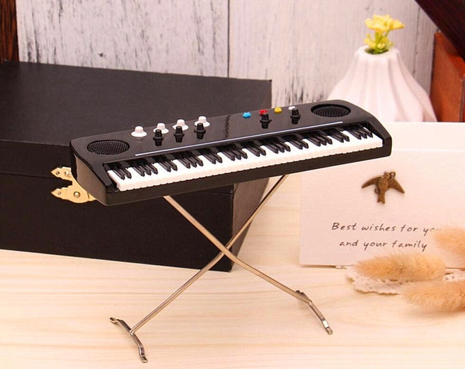 Miniature Keyboard Model Musical Instrument BJD Furniture Miniatures ...